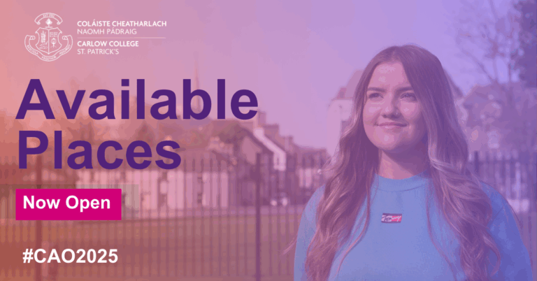 Carlow College opens CAO Available Places | Carlow College